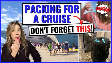 Things People Forget To Pack For A Cruise Regret Youtube