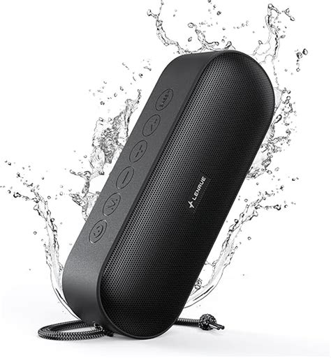 Upgraded LENRUE Portable Bluetooth Speakers IPX7 Waterproof Wireless