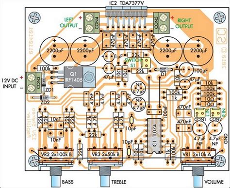 12v Transistor Amplifier Circuit Diagram
