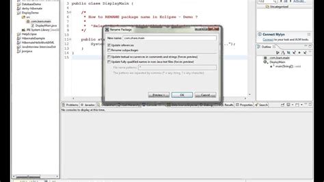 Refactor How To Rename Package Name In Eclipse Demo Youtube