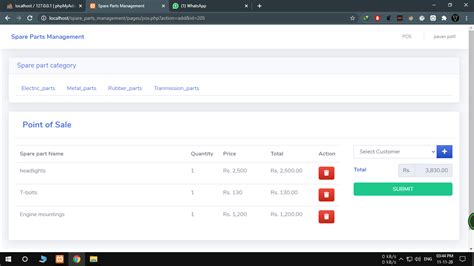 Github Pavanpatil Auto Spare Parts Management Te It Dbms Mini