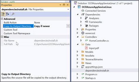 how to perform ocr on pdf document using c and deploy in azure app service for linux syncfusion