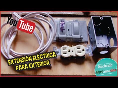 Como hacer una extensión eléctrica para exterior YouTube