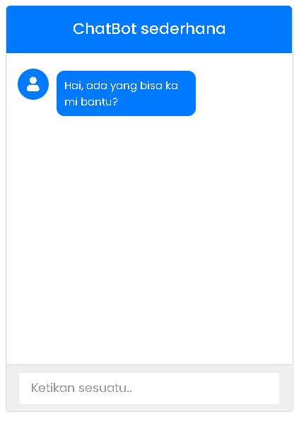 membuat chatbot sederhana dengan php mysql dan jquery ajax