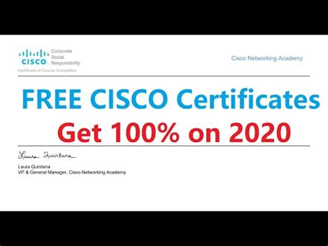 How To Get Free CISCO Certificate Free Cisco Courses Certification