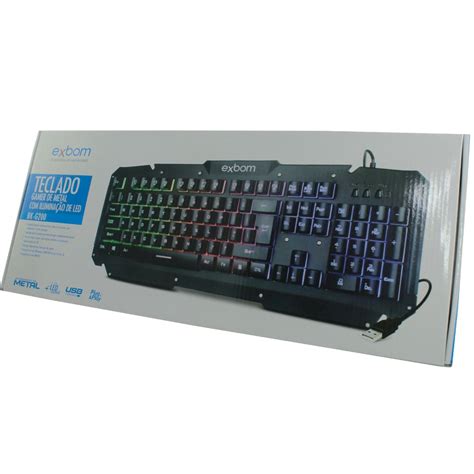 Teclado Gamer Semimecanico Exbom BK G200 Apolum
