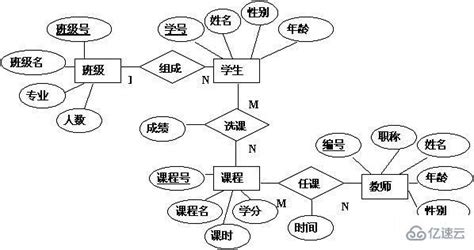 数据库中e r图是如何组成的 mysql数据库 亿速云