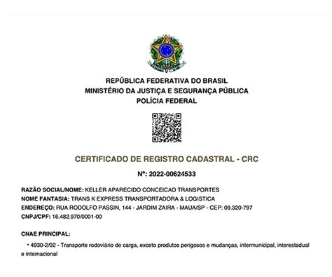 Licenças e Certificações TransKExpress Tranportadora Logística