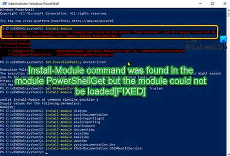 Install Module Befehl Wurde Im Modul Powershellget Gefunden Futuriq De