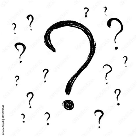 Question Mark Hand Drawn Stock Vector Adobe Stock