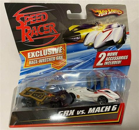 Speed Racer Mach 6 Race Wrecked GRX Vintage Made In 2007 Hot Wheels