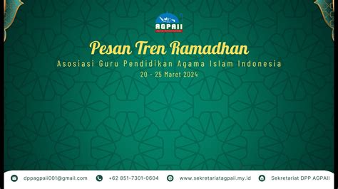 Pesan Tren Ramadhan Part 1 27032024 YouTube