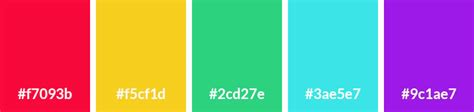 Bright Color Palettes With Hex Codes Vandelay Design