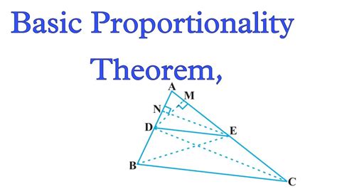 Class Maths Ch Triangles Basic Proportionality Theorem Hd Youtube