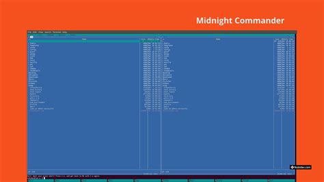 Midnight Commander Feature Rich Fullscreen Text Mode