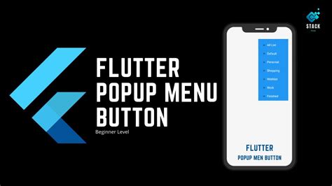 FLUTTER Popup Menu Button 2022 Beginner Level YouTube