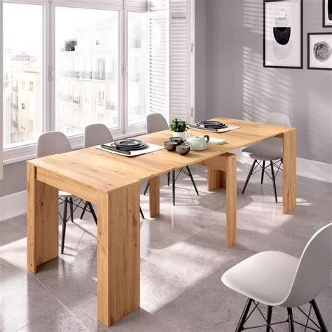 Tavolo Consolle Allungabile X Cm In Legno Rovere Nordico Druma