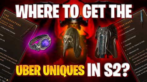 Diablo Season Uber Uniques Guide Which Boss Drops The Best Ones