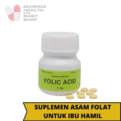 Jual Folic Acid Tab Mg Fm Asam Folat Shopee Indonesia