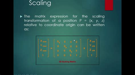 3d transformation scaling computer graphics youtube