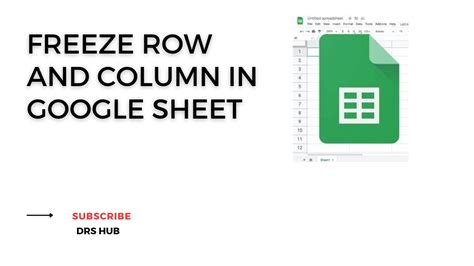 Freeze Row And Column In Google Sheets Google Sheet Mein Row Aur