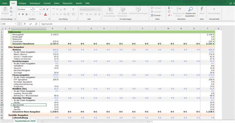 Haushaltsbuch führen inkl kostenlose Excel Vorlage Finanzfluss