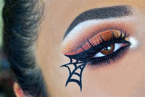 Halloween Eye Makeup Spider Web