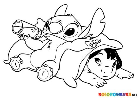 Kolorowanki Lilo I Stich Kolorowanka Net
