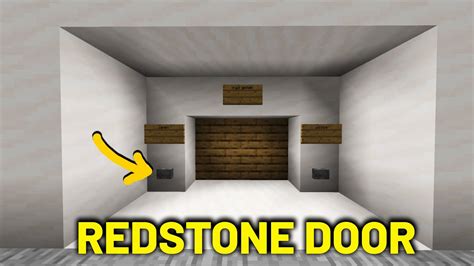 How To Build A Fully Automatic Redstone Door In Minecraft YouTube