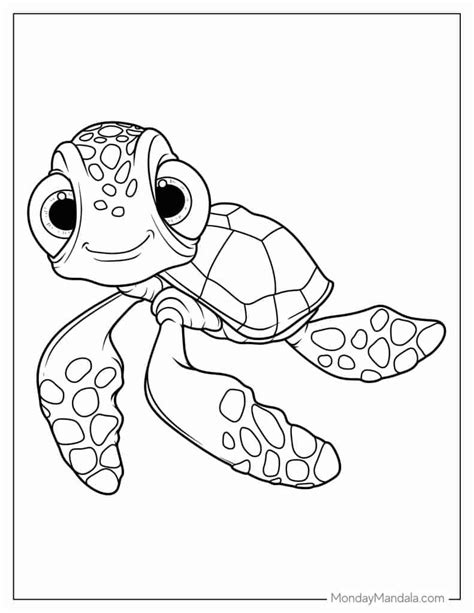 Crush The Turtle Coloring Page