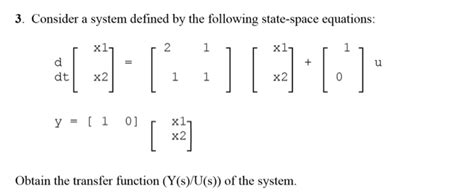 solved consider a system defined by the following