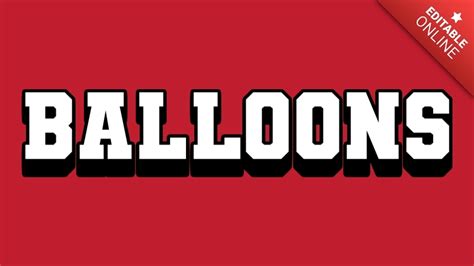 Balloons Text Effect Generator