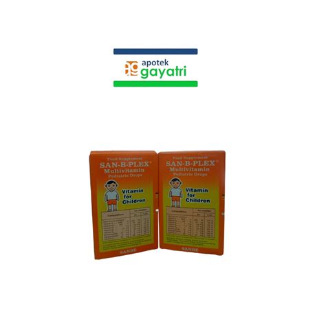 Jual SAN B PLEX DROP ISI 15ML VITAMIN ANAK SANBE Shopee Indonesia