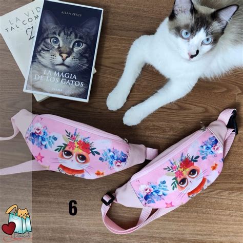 RIÑONERA CON DISEÑO DE GATO Elenacats