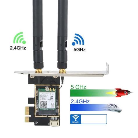 Duokon carte réseau 802 11AX WIFi6 Carte réseau AX200 sans fil double