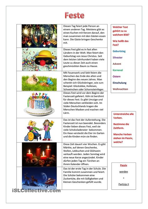 Feste Deutsche Grammatik Deutsch Schreiben Lernen Feste