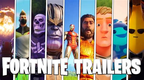All Fortnite Cinematic Trailers Seasons Youtube
