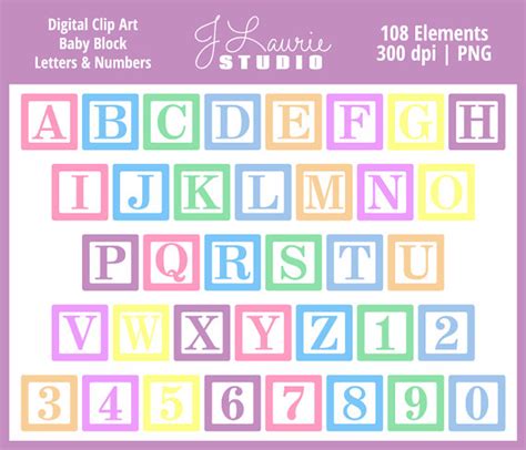 Baby Block Letters Clip Art Clip Art Library
