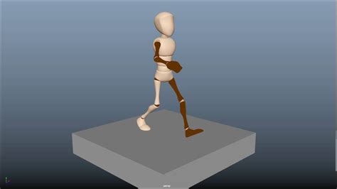 Walk Cycle Animation In Maya Wip Youtube