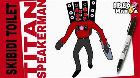 COMO DIBUJAR A TITAN SPEAKERMAN de SKIBIDI TOILET FÁCIL PASO A PASO