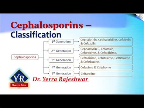 Cephalosporins Classification Classification Of Cephalosporins YR