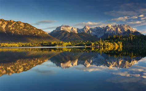Wallpaper Sunlight Landscape Forest Mountains Sunset Hill Lake