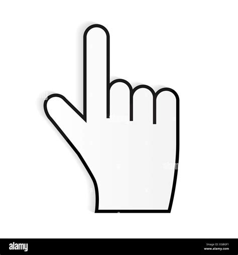 Mouse Hand Cursor Vector Illustration Stock Photo Alamy