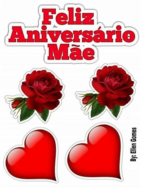Topo de bolo dia das mães para editar e imprimir grátis Bolos dia das