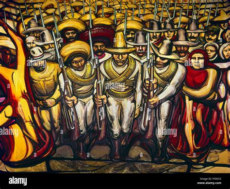 Siqueiros Mural S Ndetail From The Mural Revolution Against