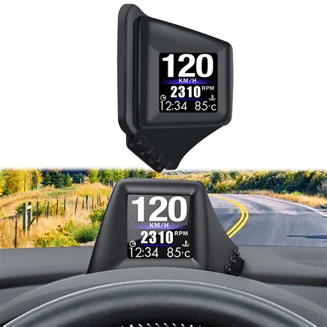 Buy Geloo Car HUD Head Up Display OBD2 HUD Display With OBDII GPS Dual