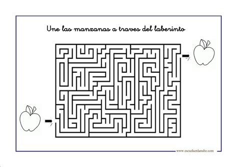 Laberintos para trabajar la atención de los niños