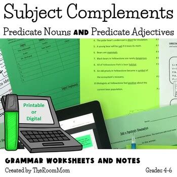 Predicate Noun And Predicate Adjective Subject Complements Grammar