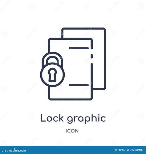 Lock Graphic Interface Security Icon From Security Outline Collection