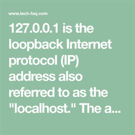 Explore The Loopback IP Address 127 0 0 1